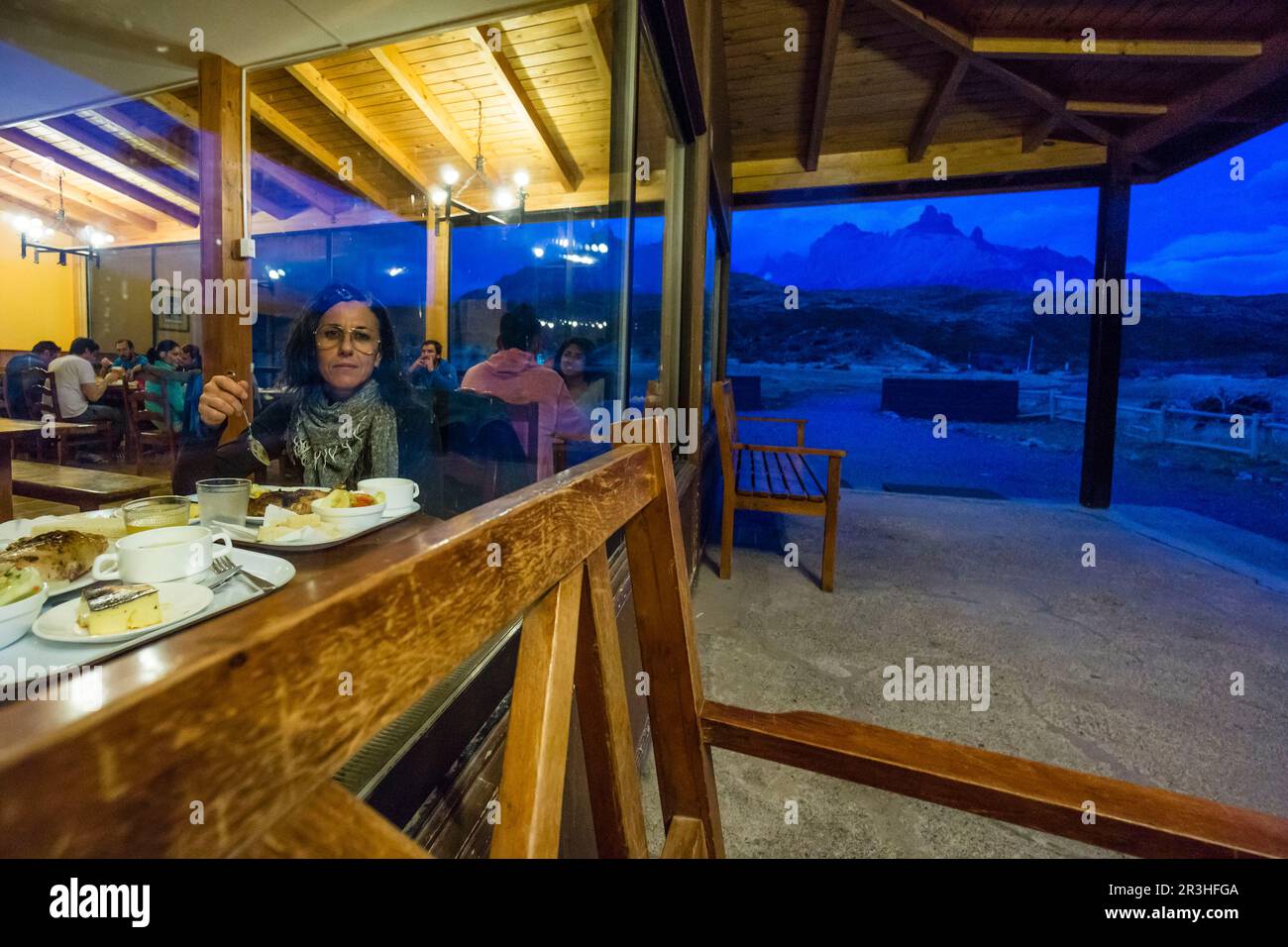 cuernos del Paine, refugio Paine Grande, trekking W, Parque nacional ...