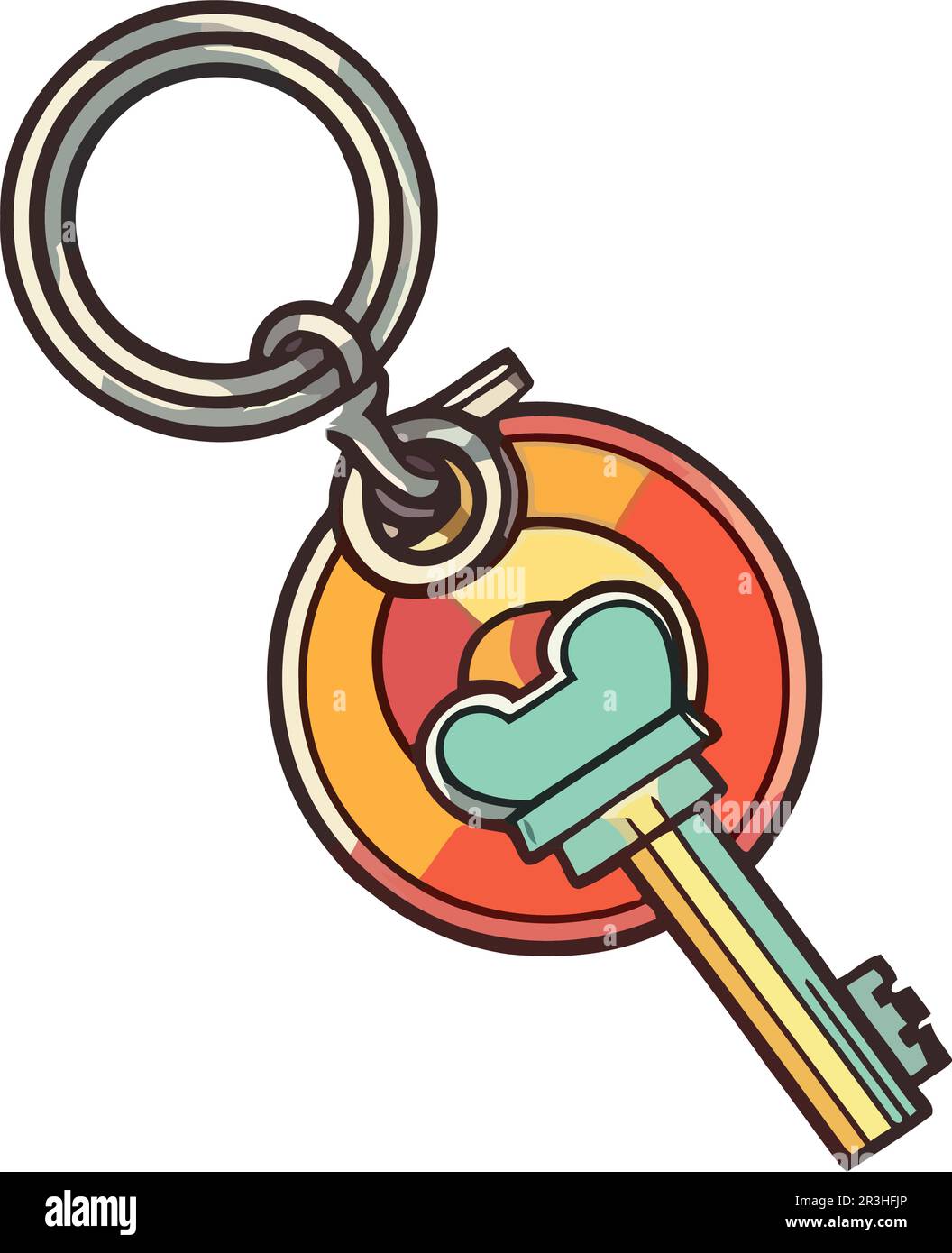 Metal key symbolizes strength and security Stock Vector Image & Art - Alamy