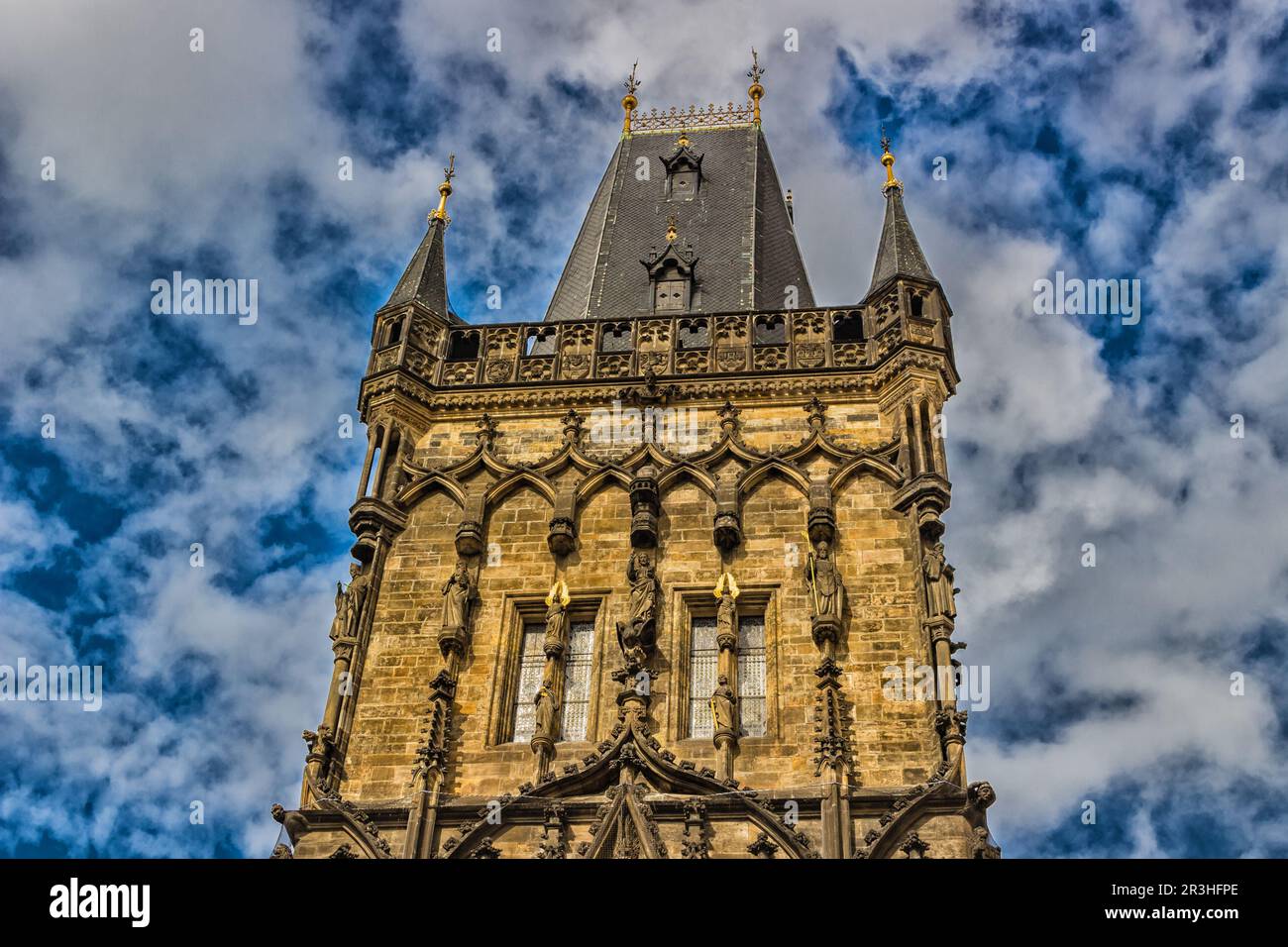 Powder Tower in Prague Stock Photo - Alamy