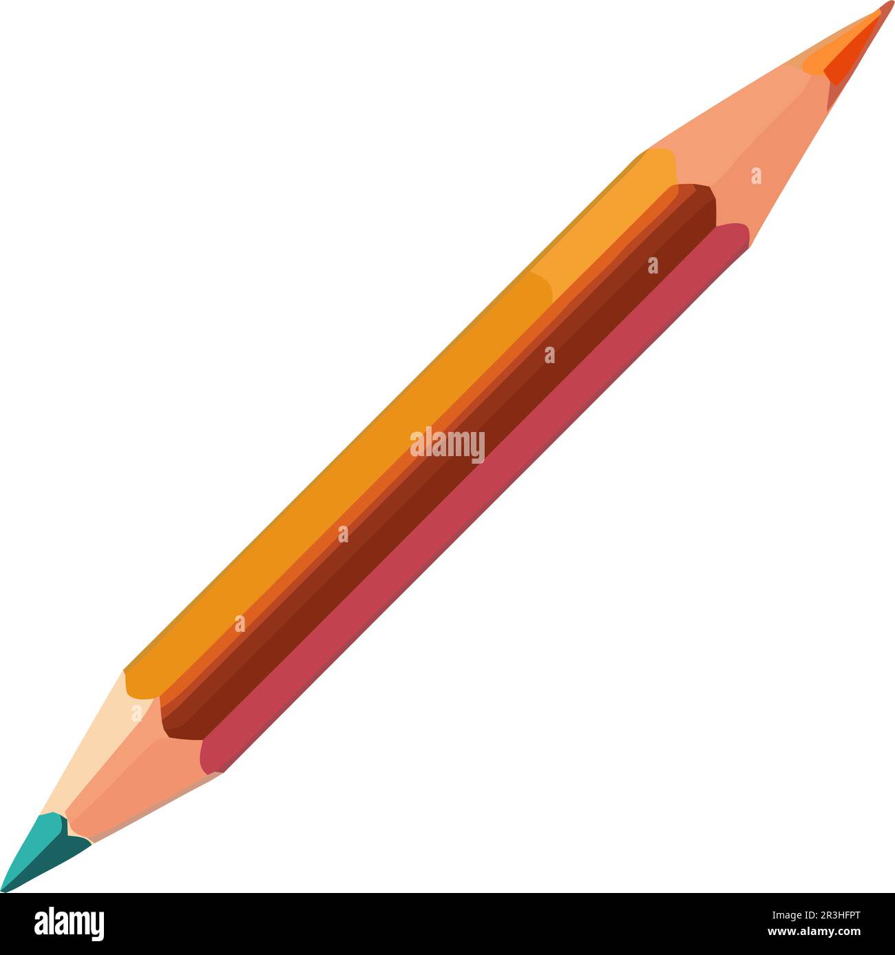Yellow pencil tip sharp on white backdrop Stock Vector Image & Art - Alamy