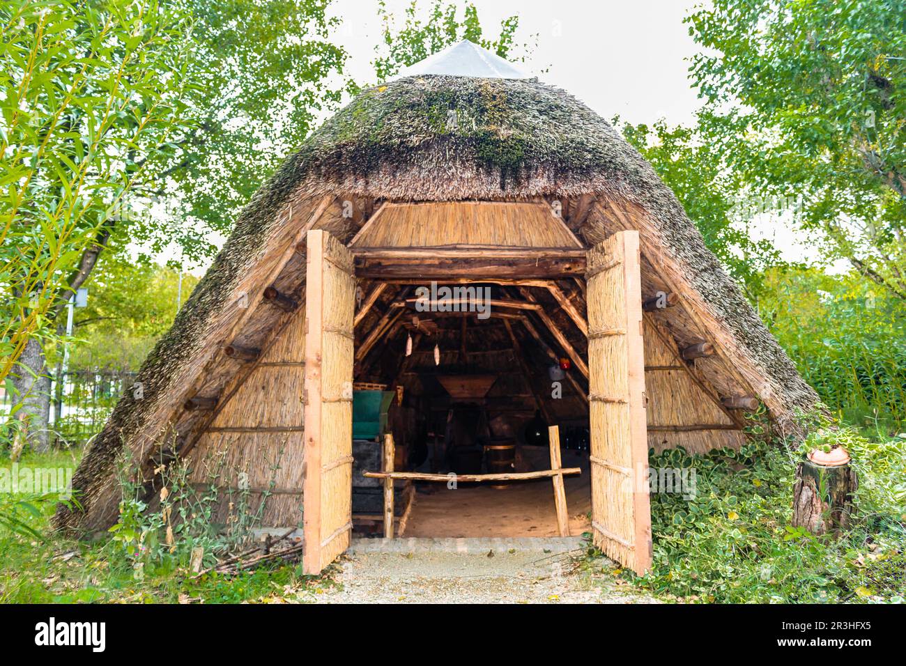 Marsh Plants Huts Stock Photo - Alamy