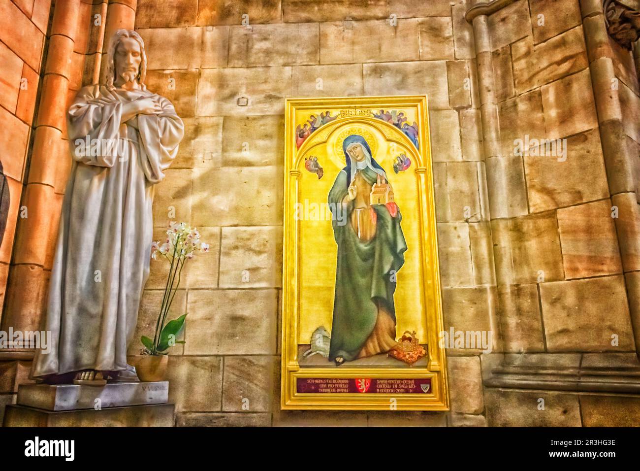 Saint Vitus Cathedral art Stock Photo - Alamy
