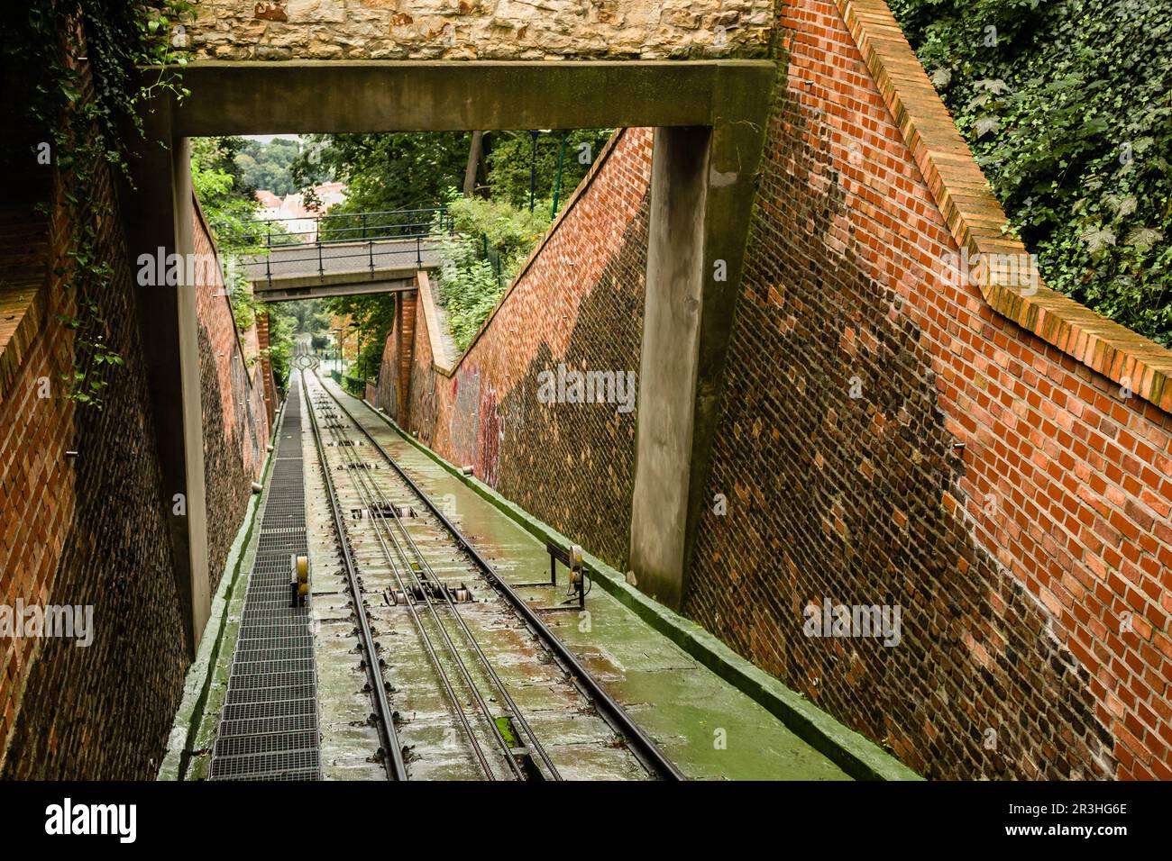 Funicular: cable railway Stock Photo - Alamy