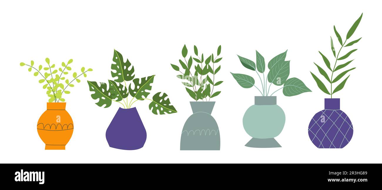 Hanging plants planters planter Stock Vector Images - Alamy