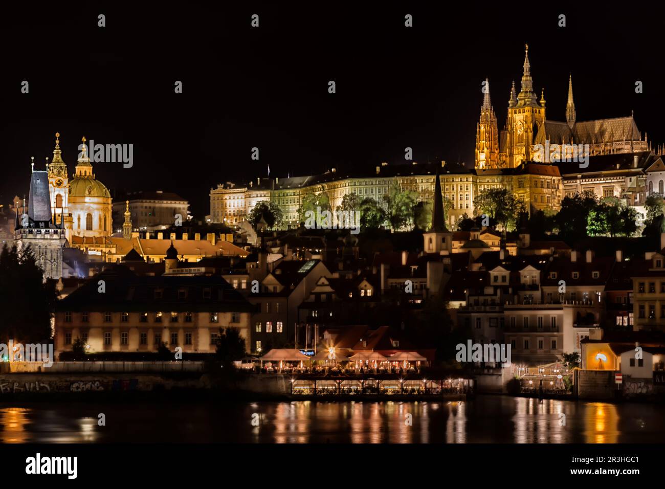 Castle and St. Nicholas church Stock Photo - Alamy