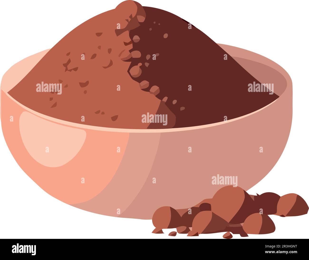 Organic powder cinnamon seasoning in bowl Stock Vector Image & Art - Alamy