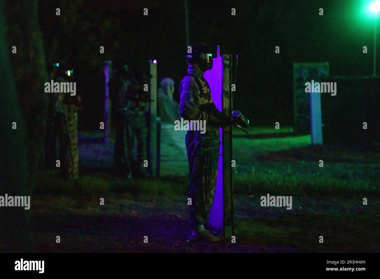 Zombie attack, Paint Ball Marratxi, Majorca, Balearic Islands, Spain ...