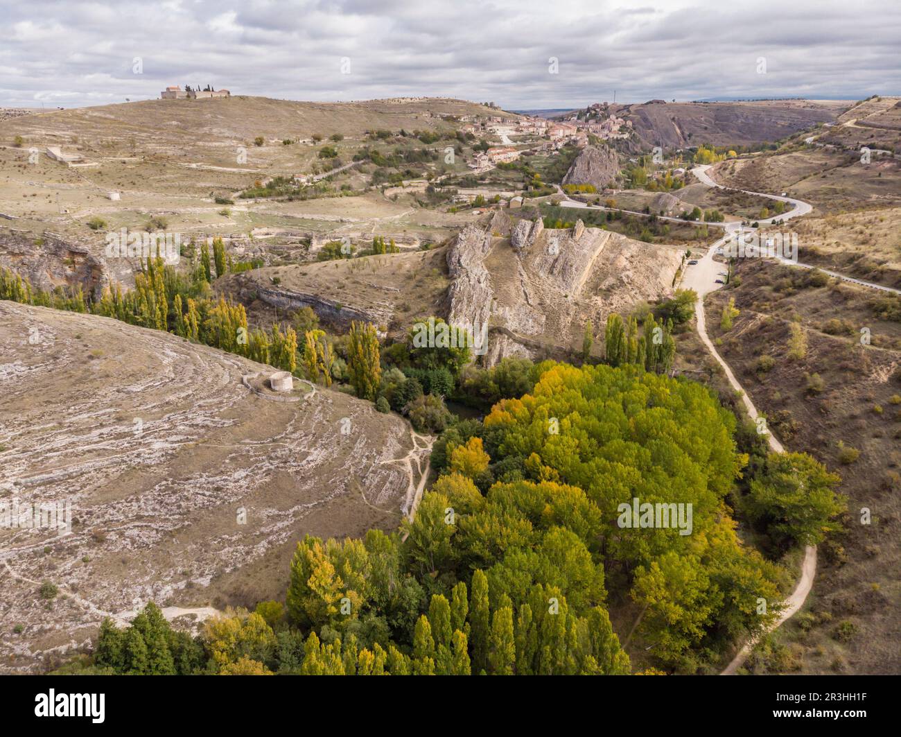 meander, Las Hoces del Río Duratón Natural Park, Segovia province ...