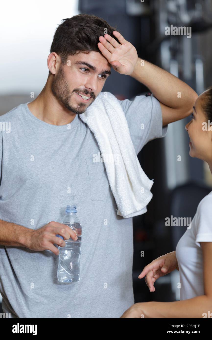 Hot and sweaty after exercise hi-res stock photography and images - Alamy