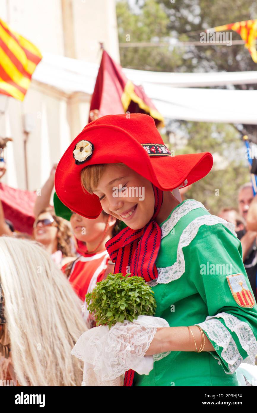 Spain ( Felanitx ) Balearic islands, Mallorca. The traditional dance of ...