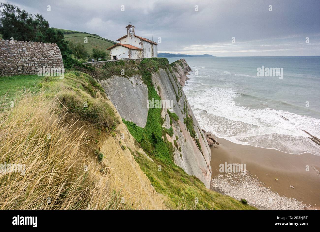 ermita de San Telmo, Zumaia, Guipuzcoa, Euzkadi, Spain Stock Photo - Alamy