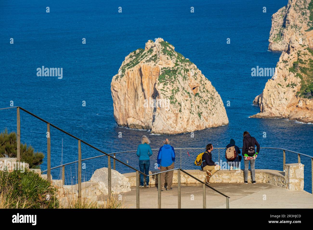 Colomer viewpoint, Mirador de sa Creueta, Formentor, Mallorca, Balearic ...