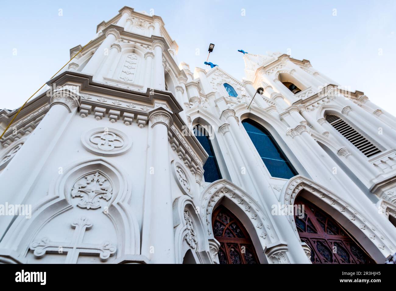 High-resolution stock image front view of Vedaranyam Velankanni Church ...