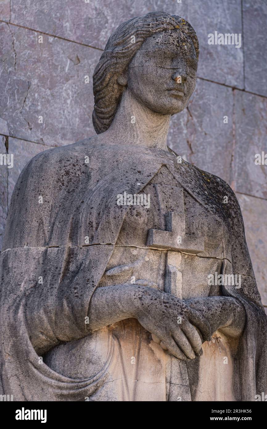 lady of justice, mausoleum of Magin Marques and family, Inca municipal ...