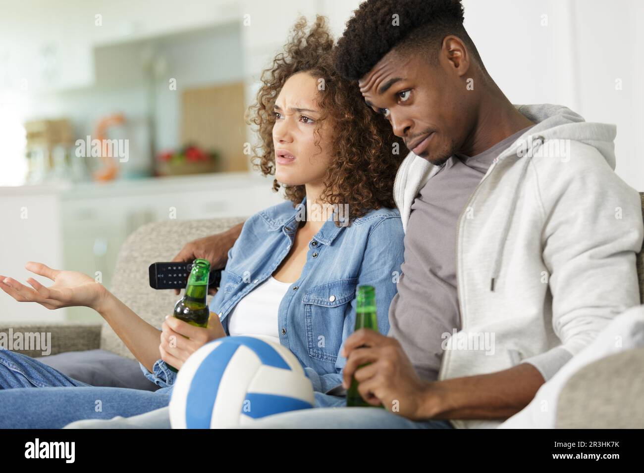 Watching a soccer match hi-res stock photography and images - Alamy