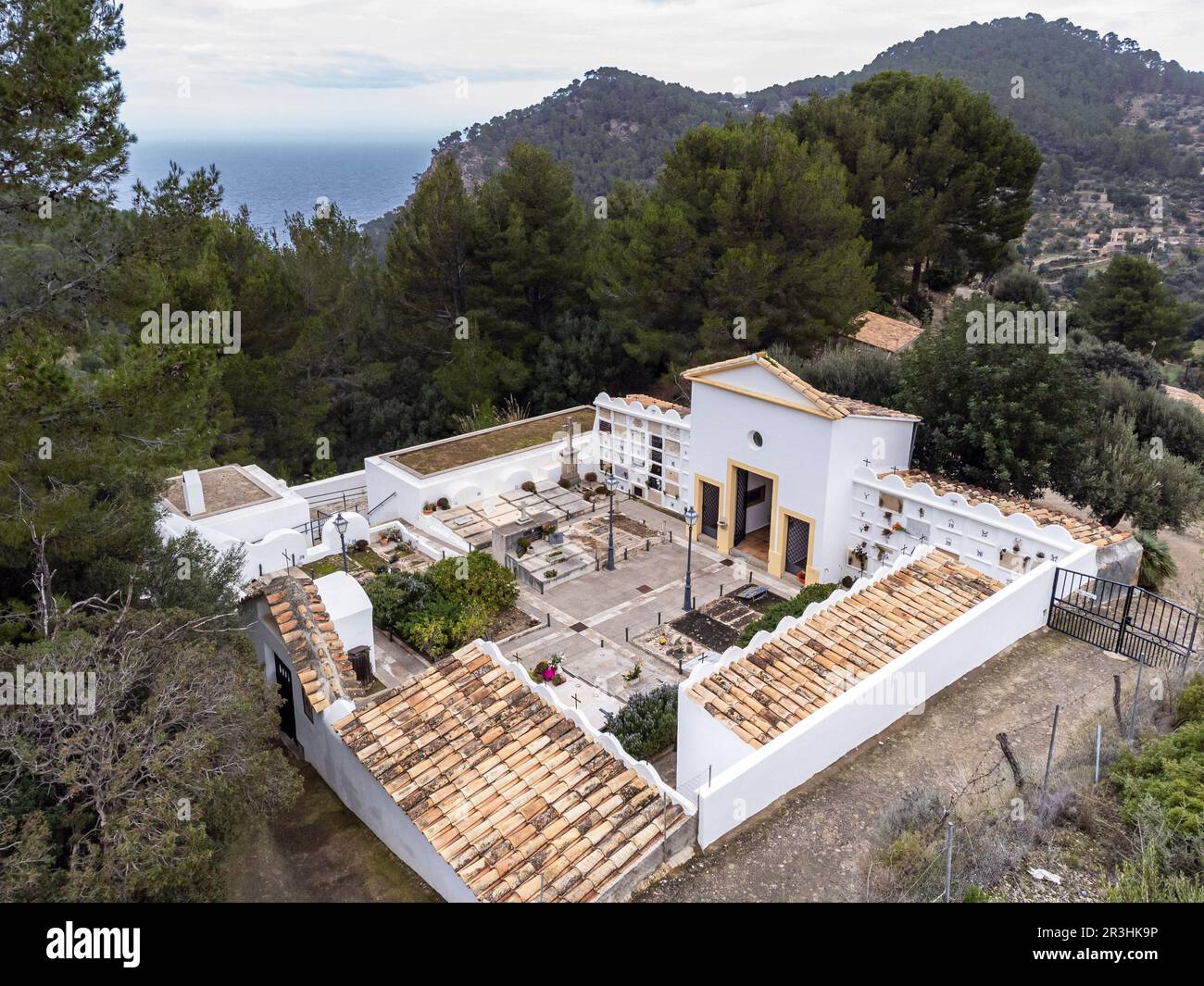 Estellencs municipal cemetery, Majorca, Spain Stock Photo - Alamy