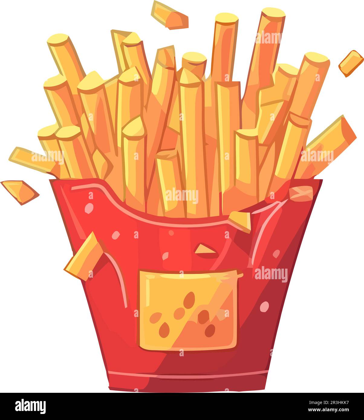 French fries packet Stock Vector Images - Alamy