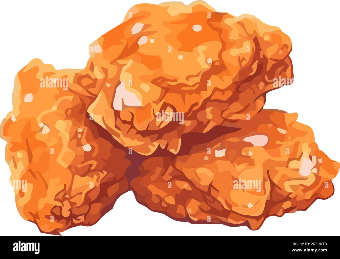 A stack of fried chicken, a food design Stock Vector Image & Art - Alamy