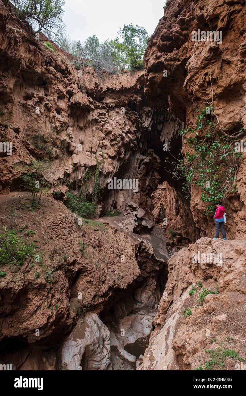 Imi N'Ifri natural bridge, Demnate, Atlas mountain range, morocco ...