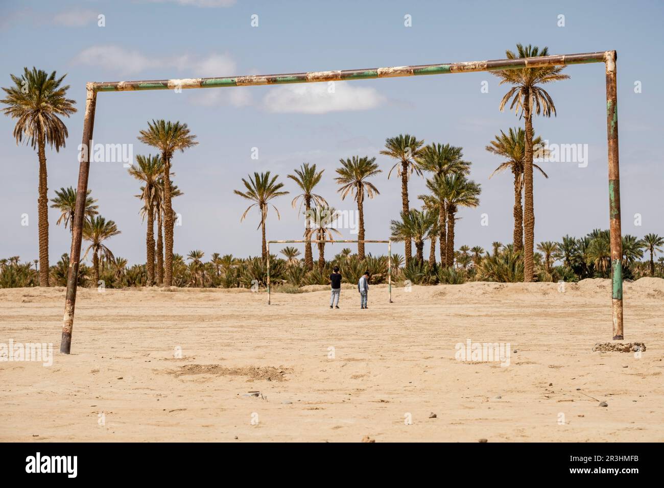 football field, Rissani, Morocco, Africa Stock Photo - Alamy