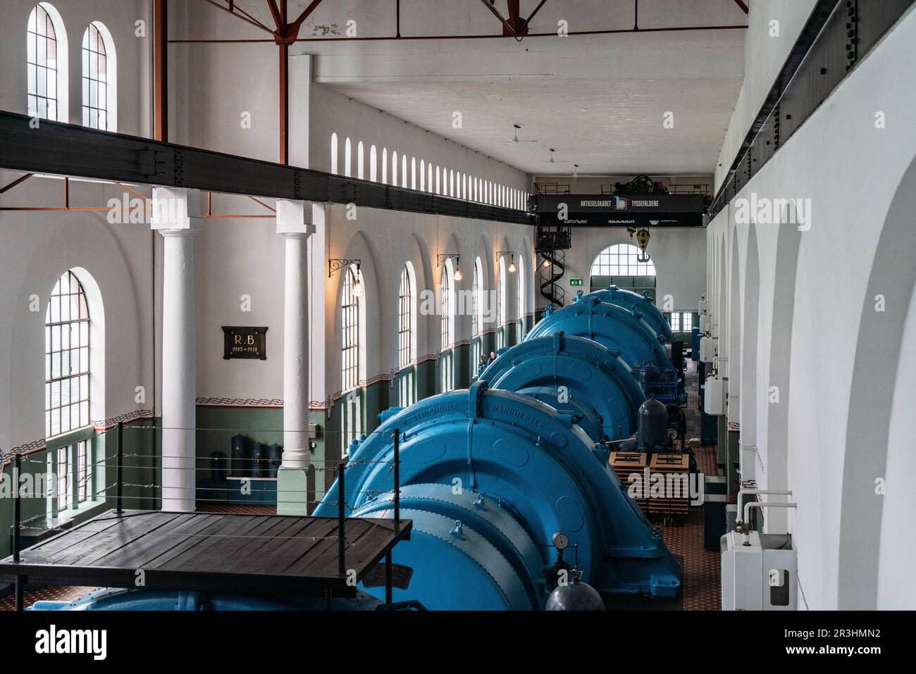 Turbine hall at Tyssedal hydropower station, Norway Stock Photo - Alamy