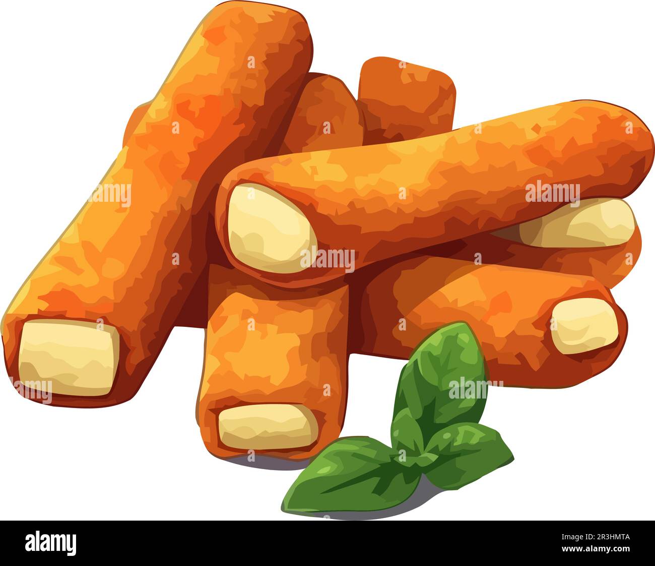 Breaded cheese sticks Stock Vector Image & Art - Alamy