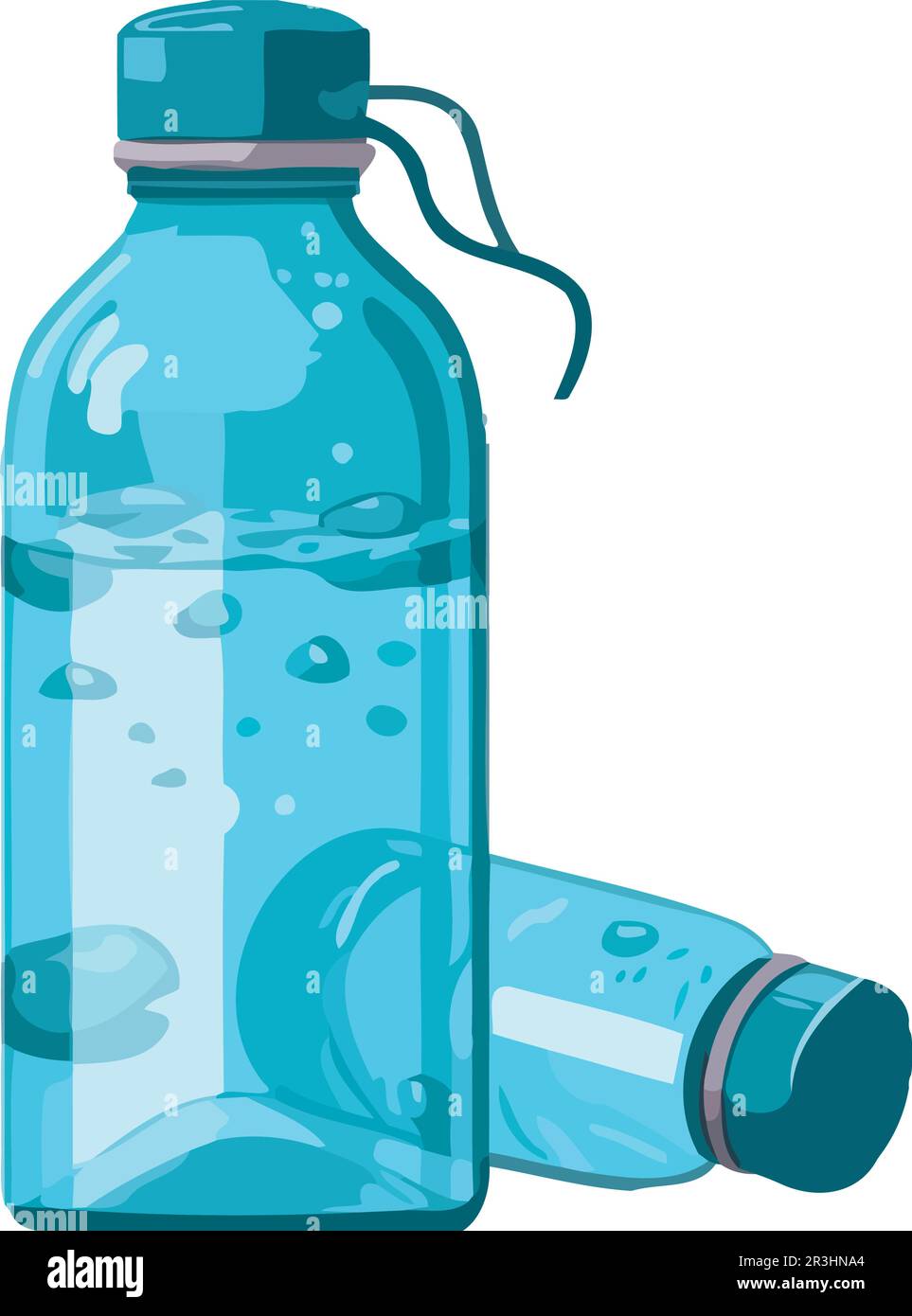 plastic bottles with liquid inside Stock Vector Image & Art - Alamy