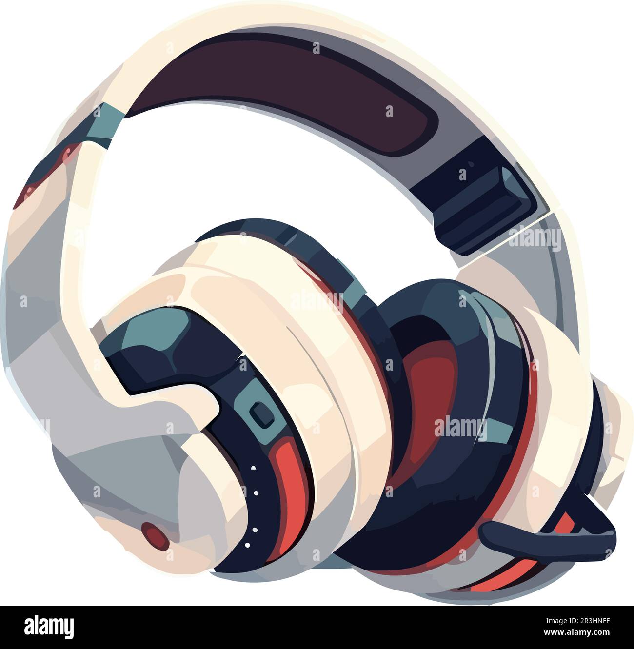 Modern headphones futuristic technology design Stock Vector Image & Art ...