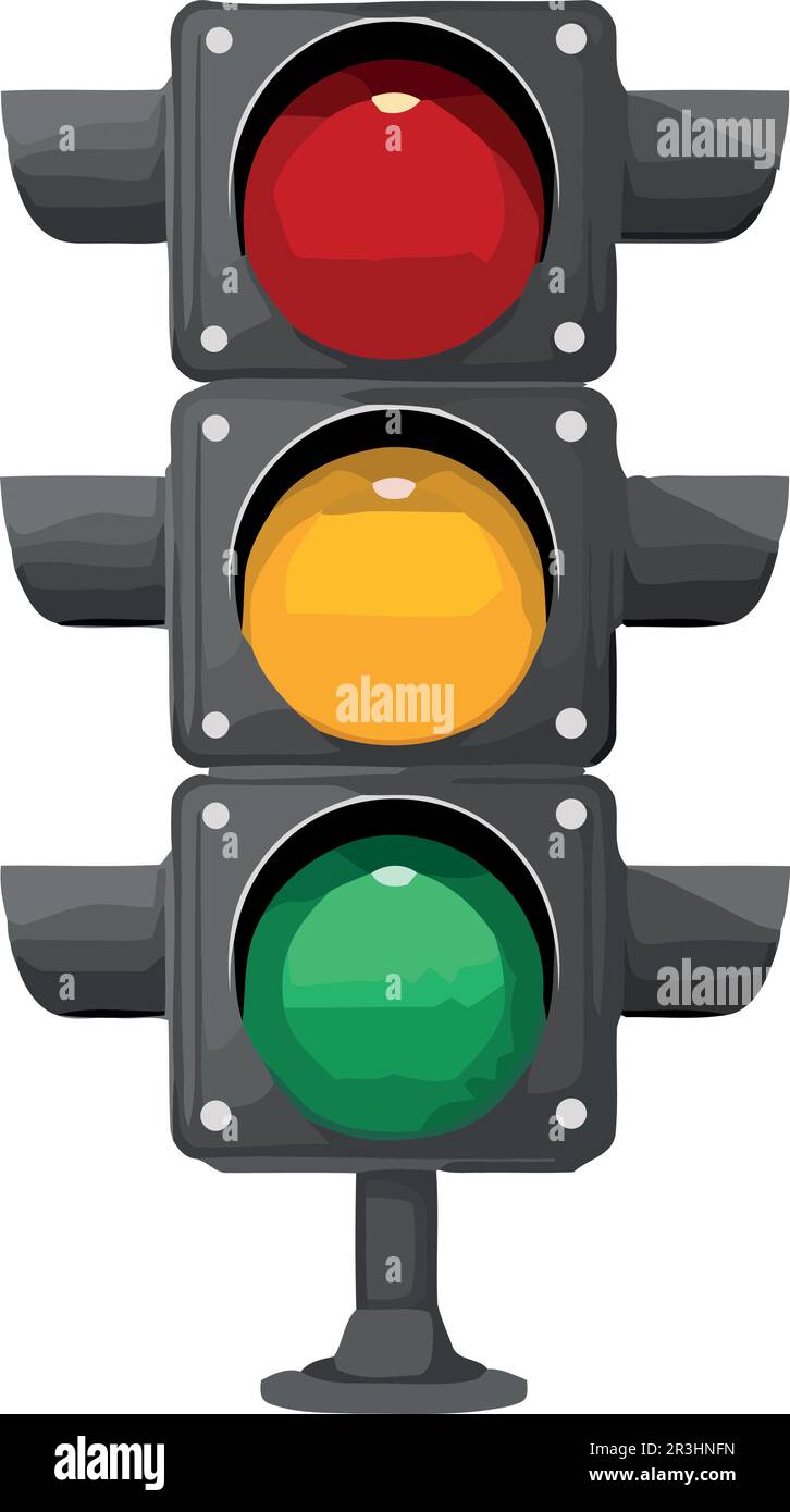 electricity traffic stoplight Stock Vector Image & Art - Alamy