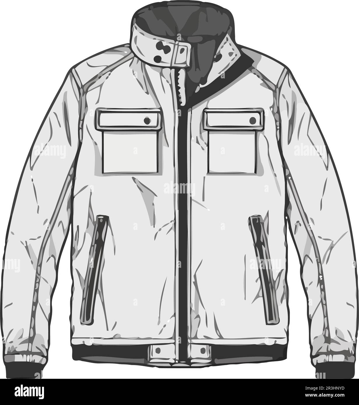 Coat with pockets Stock Vector Images - Alamy