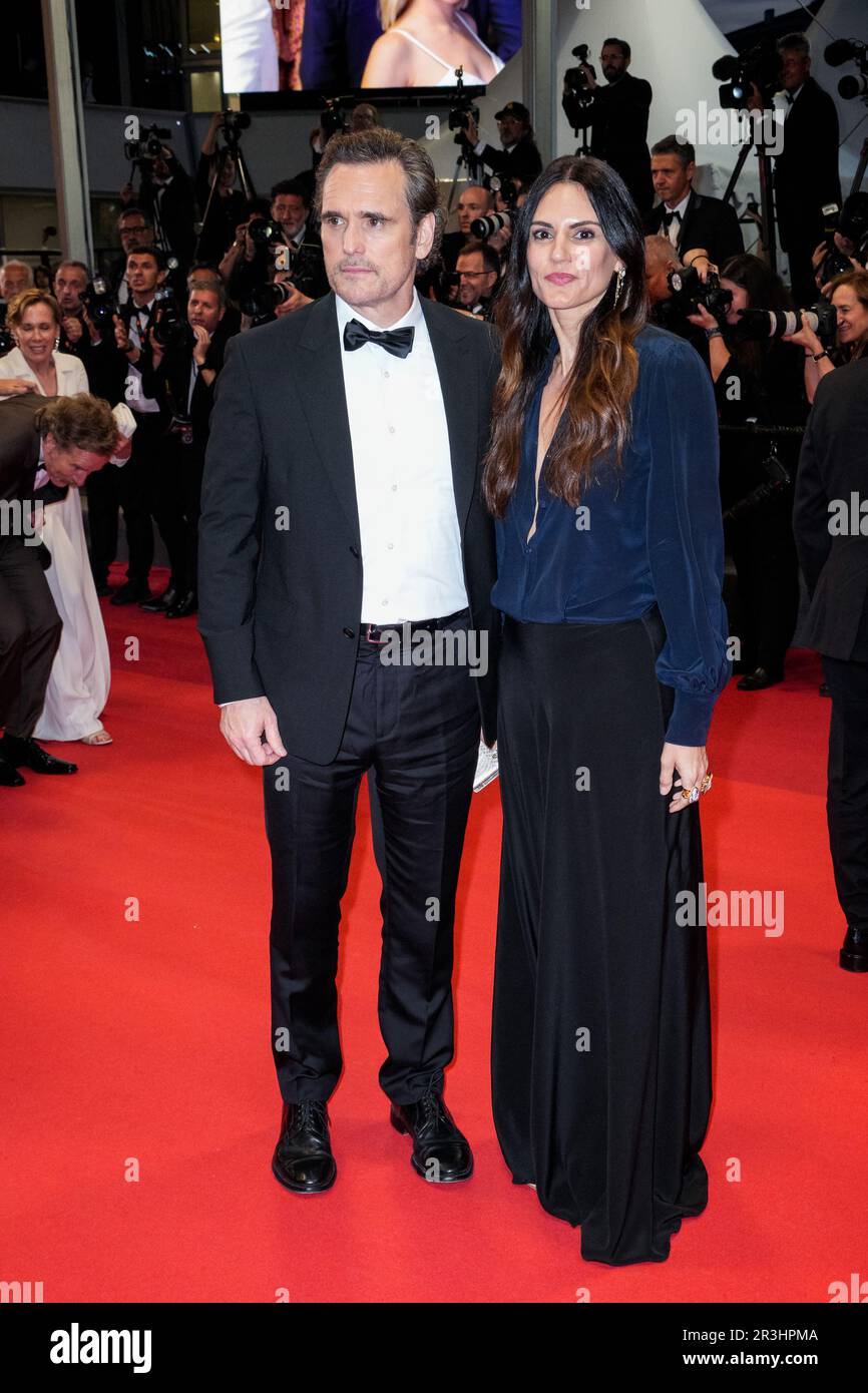 Cannes, France. 23rd May, 2023. Matt Dillon, Roberta Mastromichele 76th ...