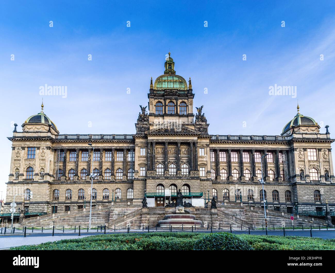 Wenceslas square monument hi-res stock photography and images - Alamy