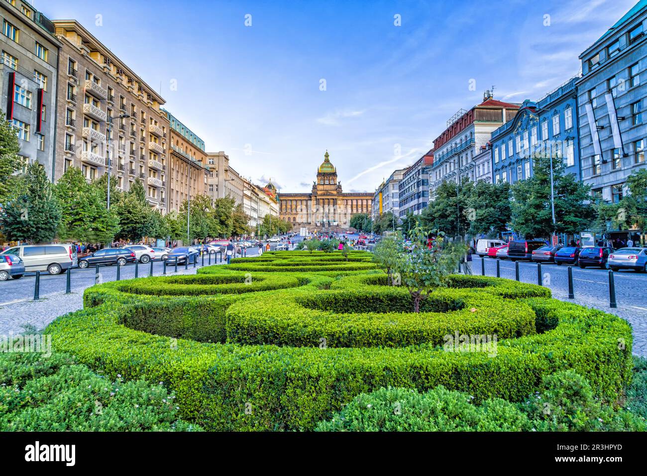 Wenceslas square monument hi-res stock photography and images - Alamy