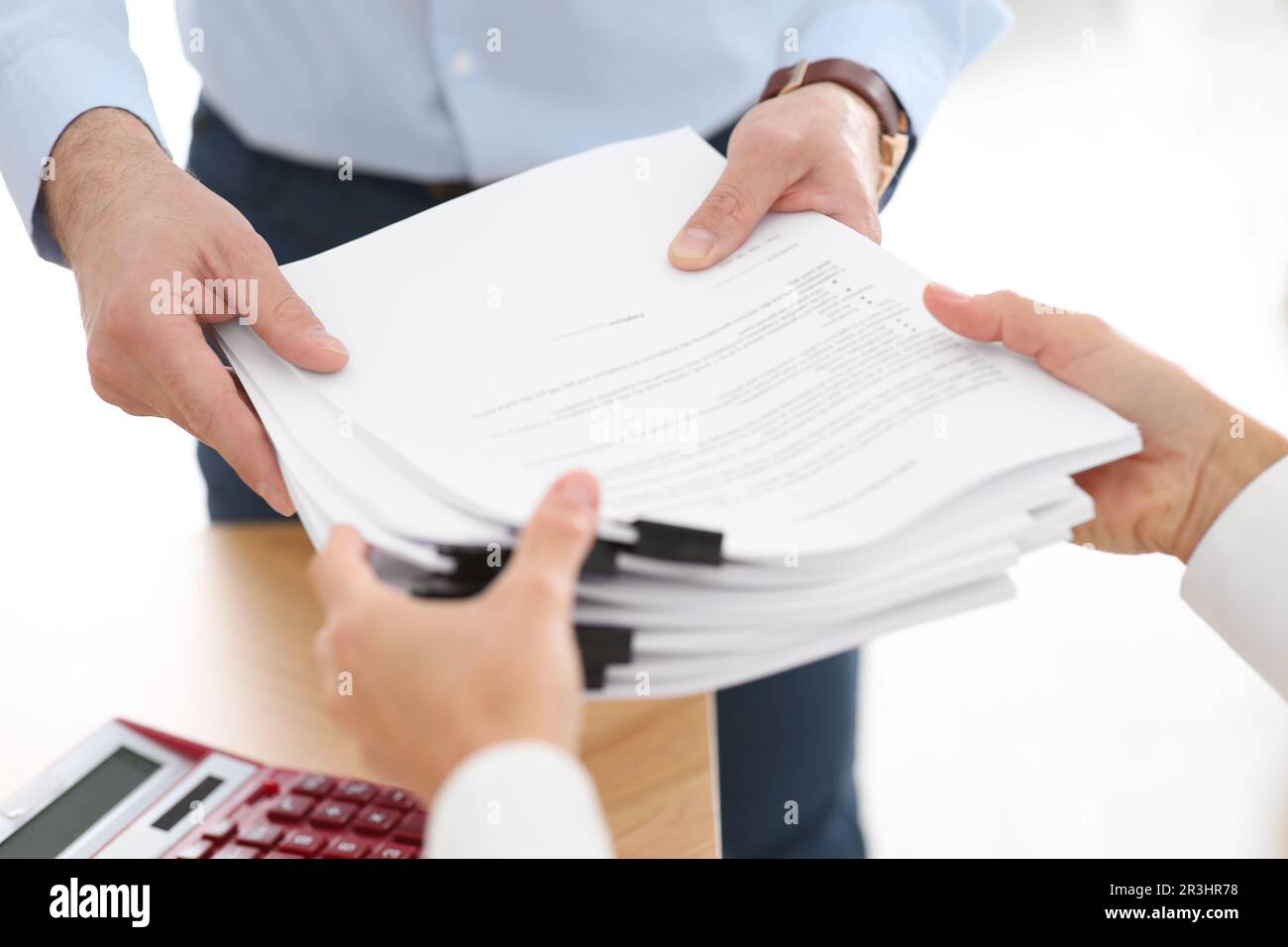 Giving documents hi-res stock photography and images - Alamy