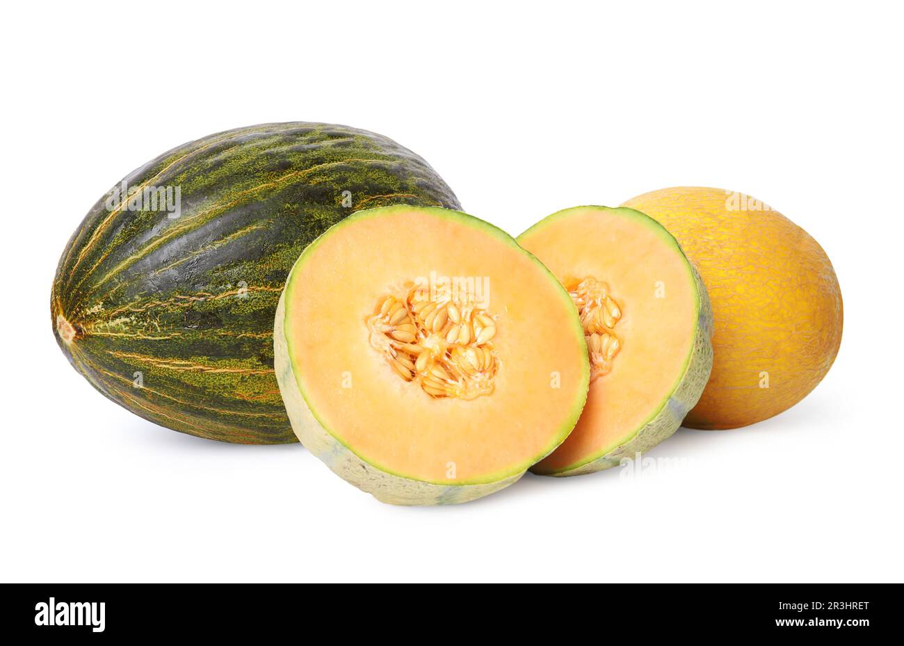 Pile ripe sweet melons cut hi-res stock photography and images - Alamy