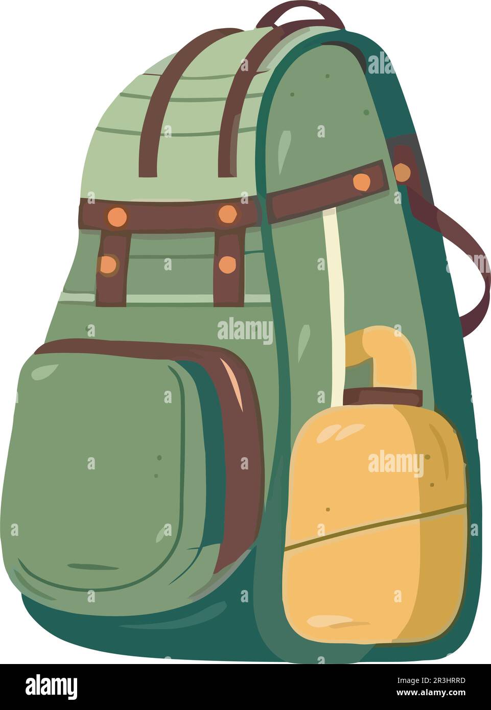Adventure awaits with backpack green Stock Vector Image & Art - Alamy