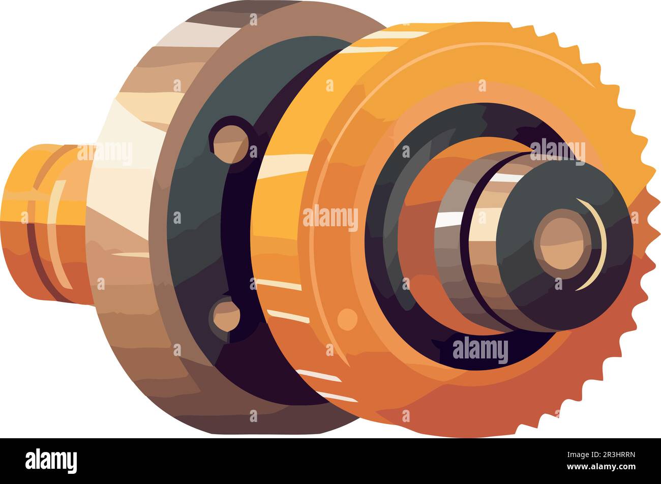 Old mechanic in workshop Stock Vector Images - Alamy