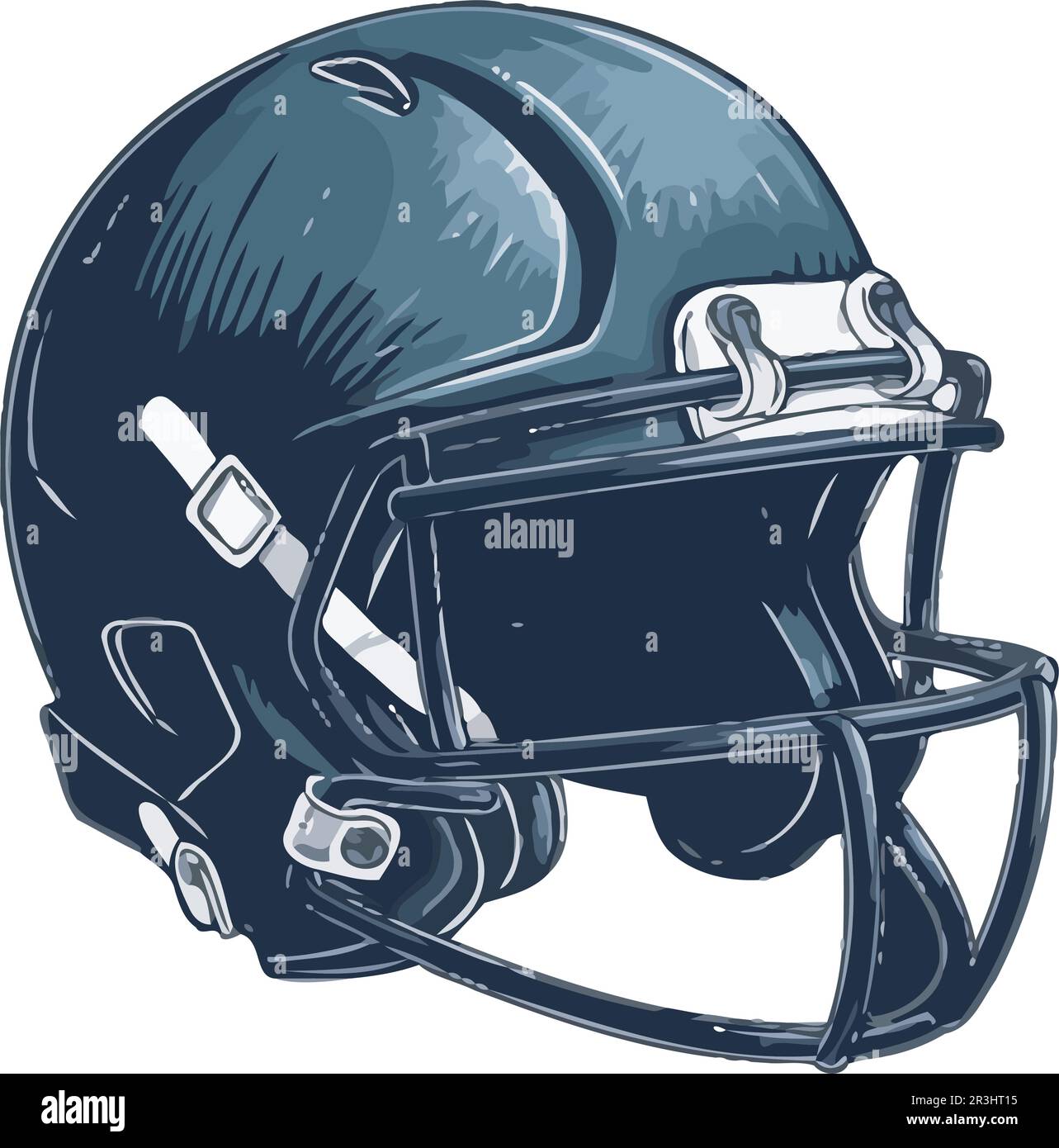 Football helmet vector sketch Cut Out Stock Images & Pictures - Alamy