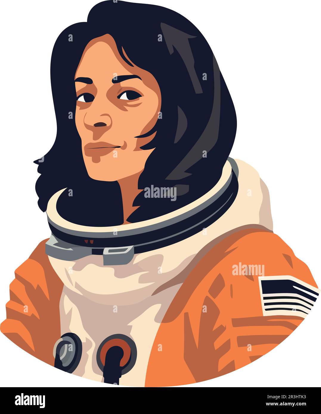 Female Astronaut With Space Suit Character Stock Vector Image And Art Alamy