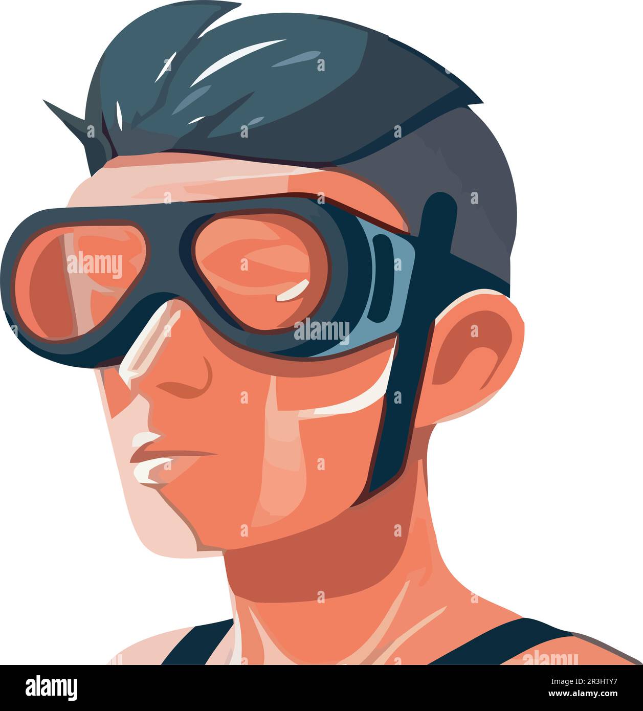 Wearing sunglasses goggles Stock Vector Images - Alamy