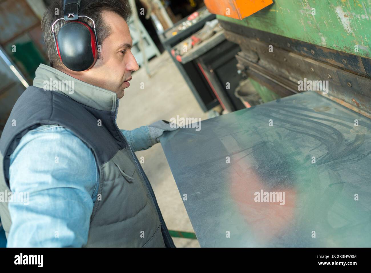 industrial factory employee working in metal manufacturing industry ...