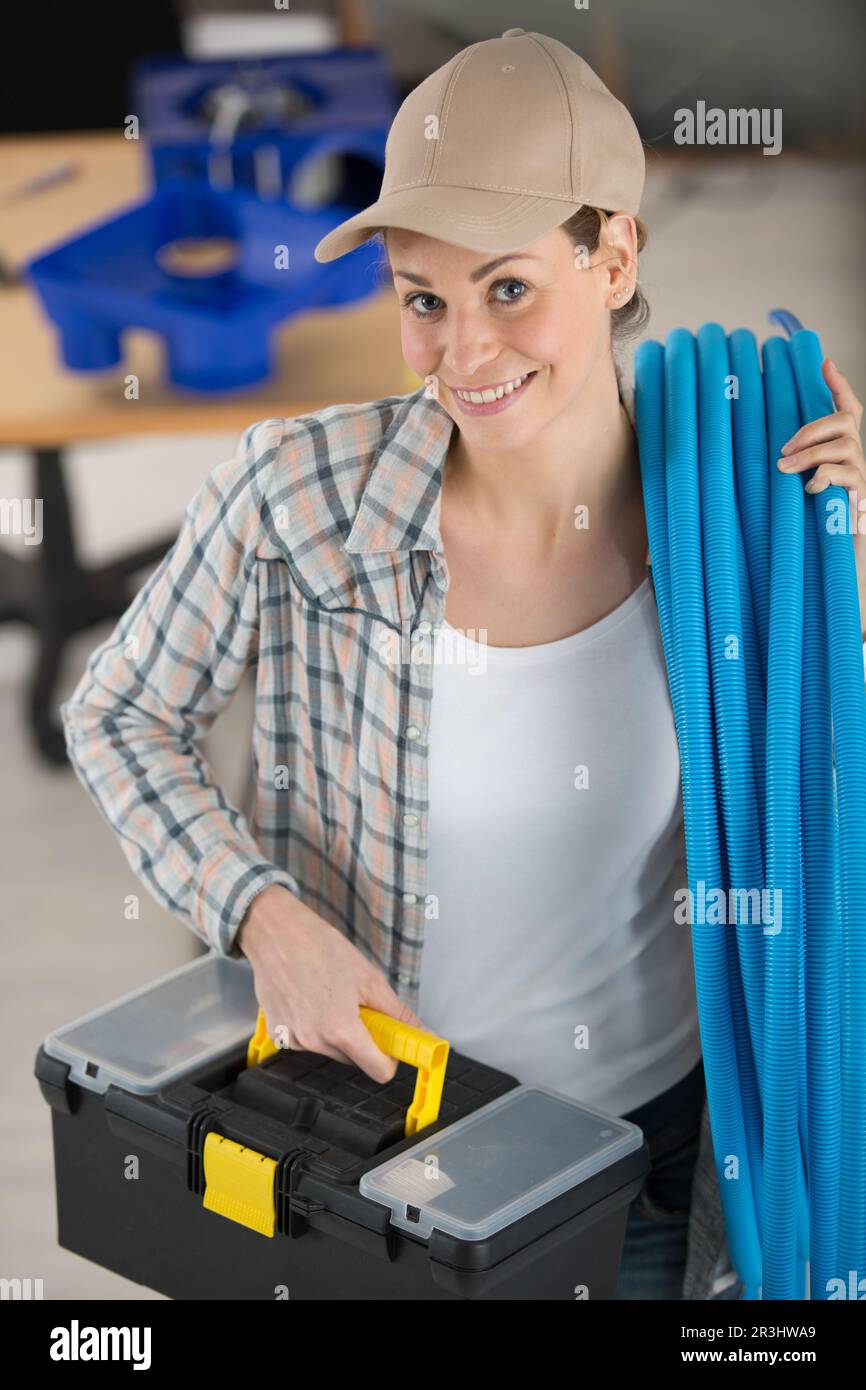 Diy plumbing smiling hi-res stock photography and images - Alamy