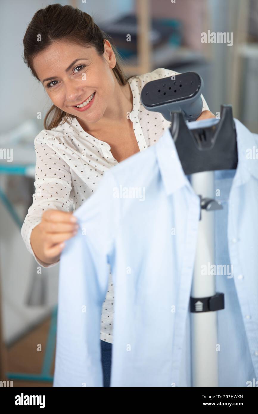 Using a steam cleaner hi-res stock photography and images - Alamy