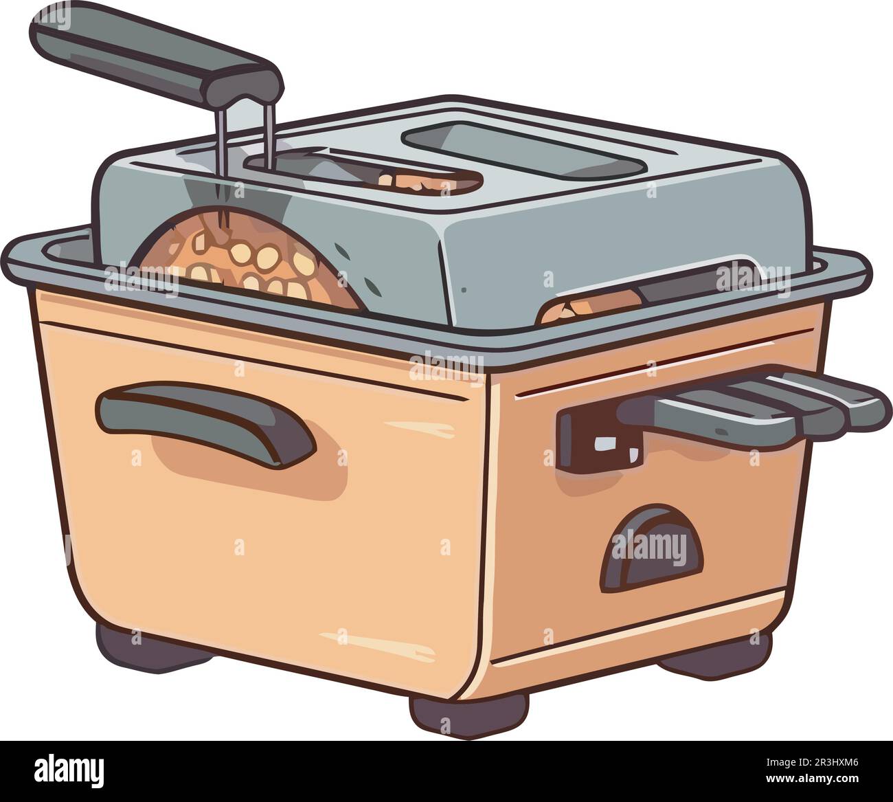 An old toaster oven with a metallic handle Stock Vector Image & Art - Alamy