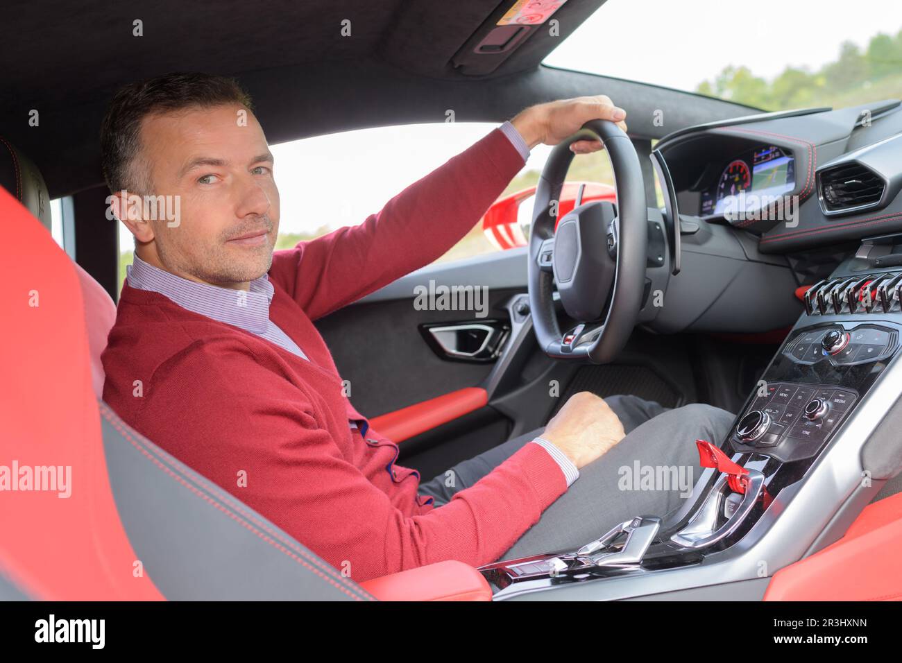 a ferrari formula one driver Stock Photo - Alamy