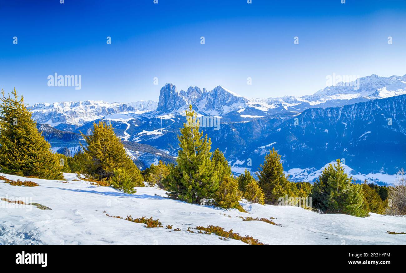Green snowy mountains hi-res stock photography and images - Alamy