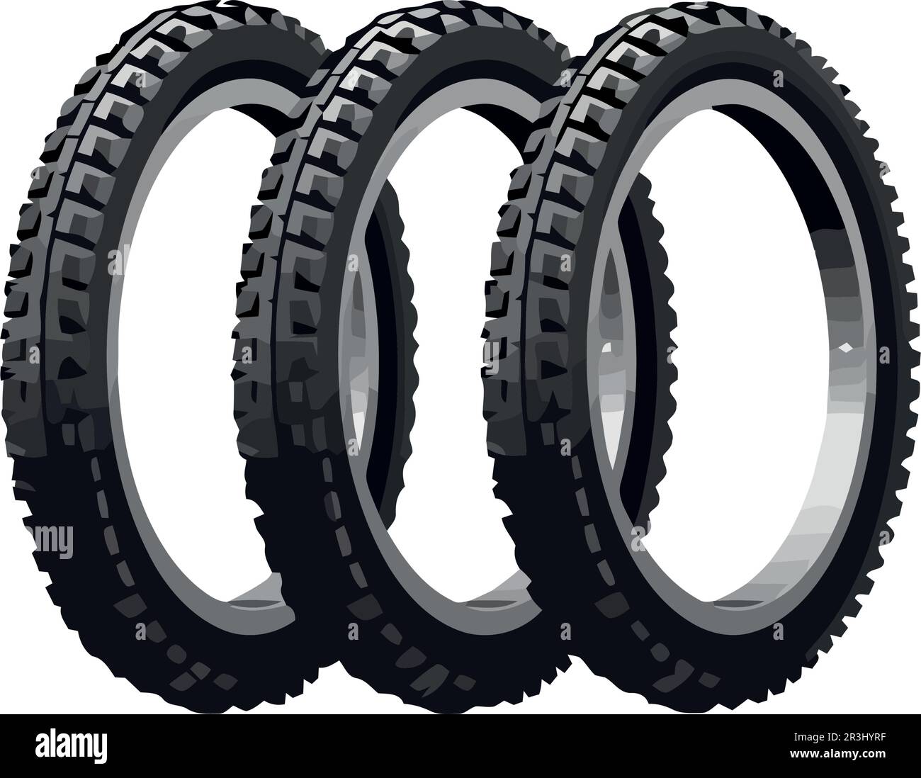 Shiny black tire on white background isolated Stock Vector Image & Art ...