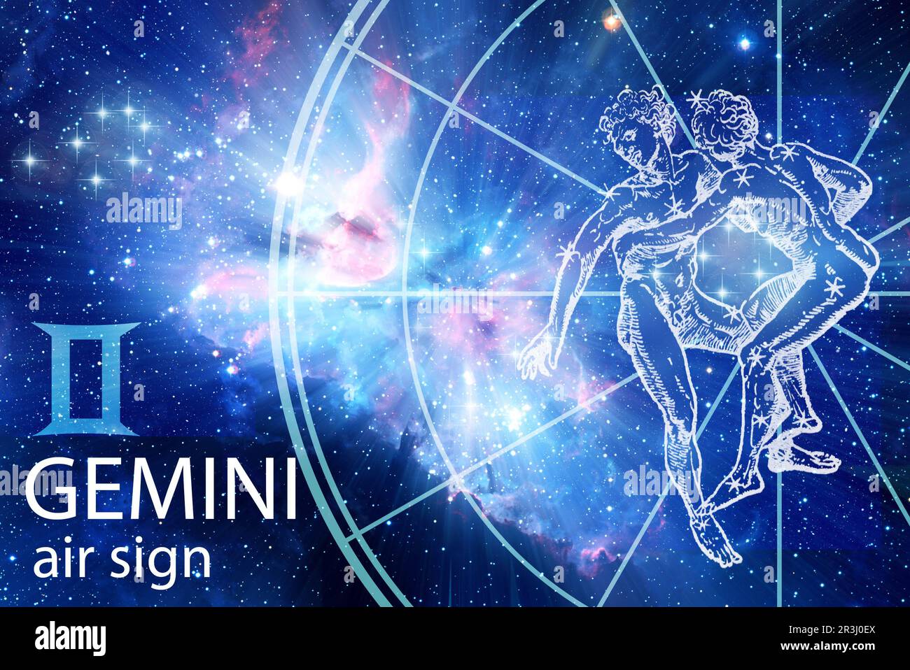 astrology zodiac sign of Gemini Stock Photo - Alamy