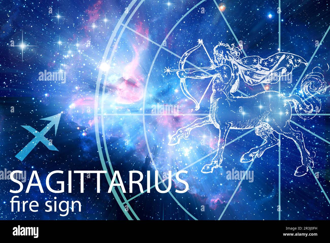 astrology zodiac sign of Sagittarius Stock Photo - Alamy