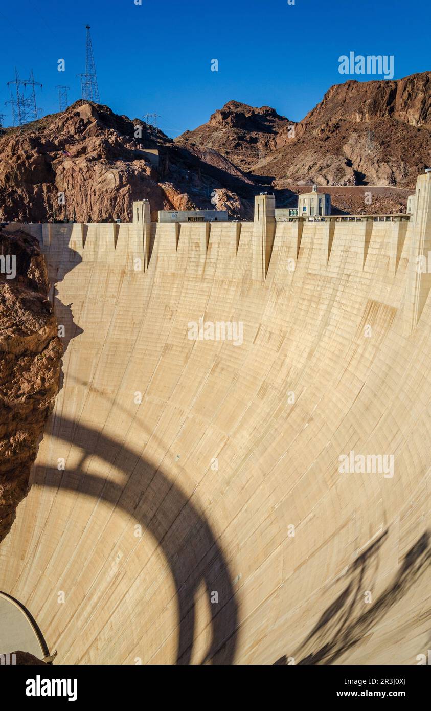 Side view of the Hoover Dam Stock Photo - Alamy